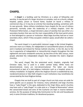 Chapel | DOCX