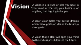 Importance of visions | PPTX