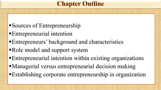 Chaper 2....enterpreneurial-intentions | PPTX
