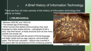 Chaper 1 Brief History of Technologypptx | PPTX