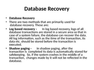 Database management system normalization | PPTX