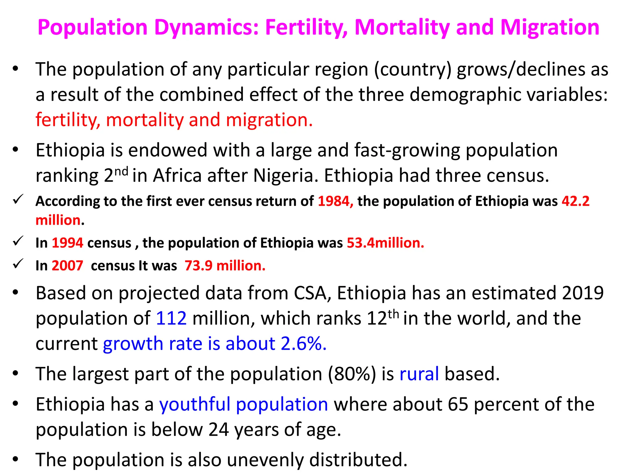 Geography of Ethiopia and the Horn: Chapter Seven and Eight.pptx