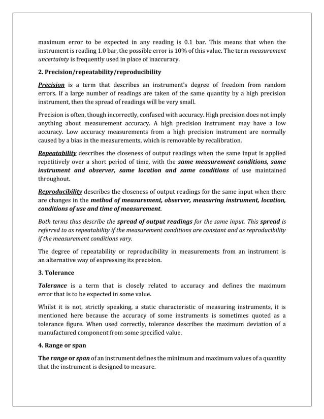 Chap 1 review of instrumentation | PDF