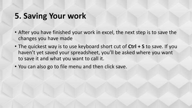 Chap 1 Of 5 Microsoft Excel For Absolute Beginners Getting Started With Excel Ppt