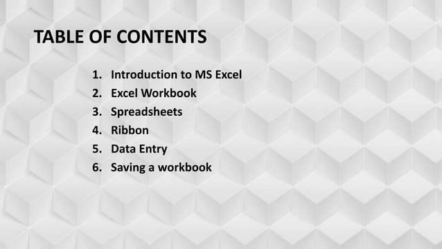 Chap 1 Of 5 Microsoft Excel For Absolute Beginners Getting Started With Excel Ppt