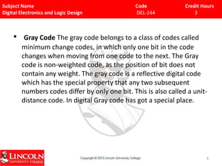 Chap ii.BCD code,Gray code | PPT