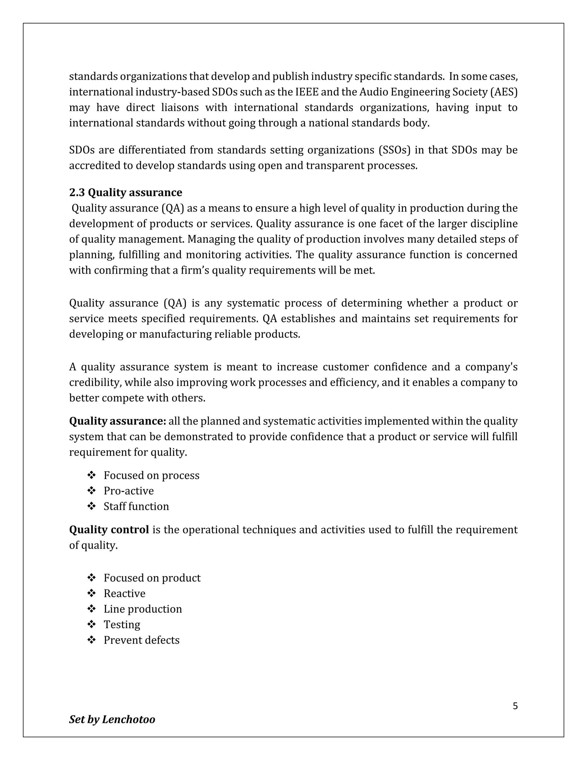 Chap 2 standards and organization | PDF