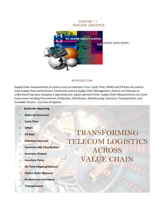 Chapiter 11 Telecommunications logistics | PDF