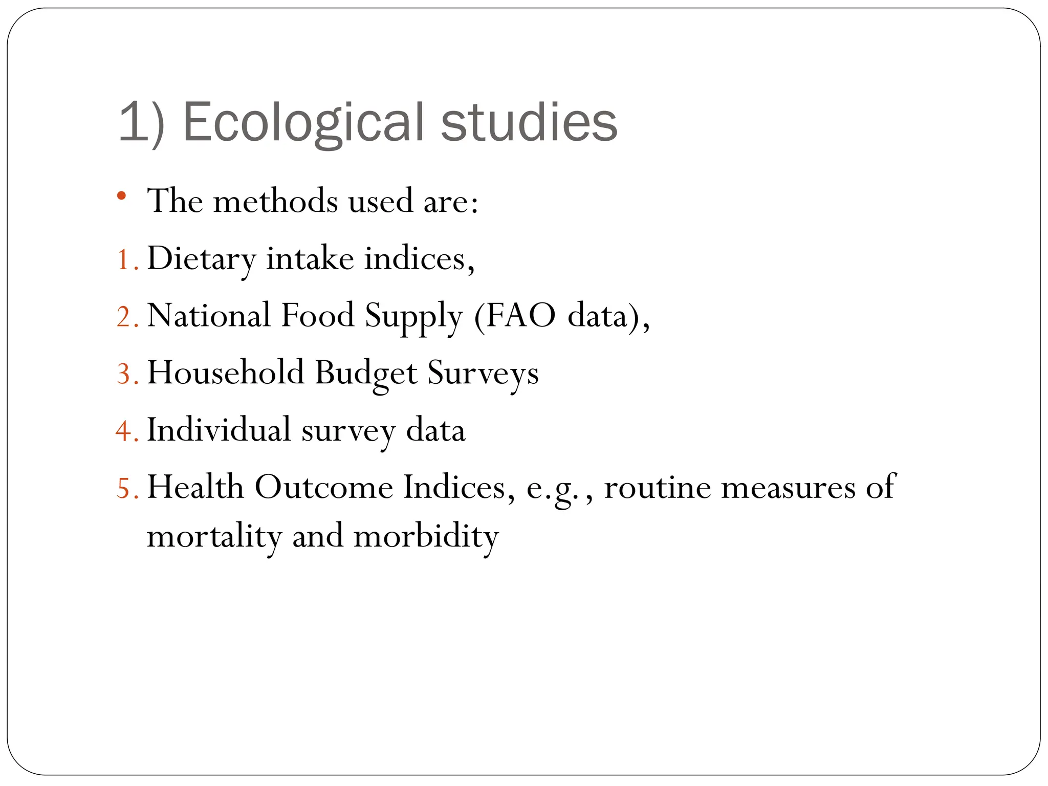 Research methods in human nutrition..... | PPT