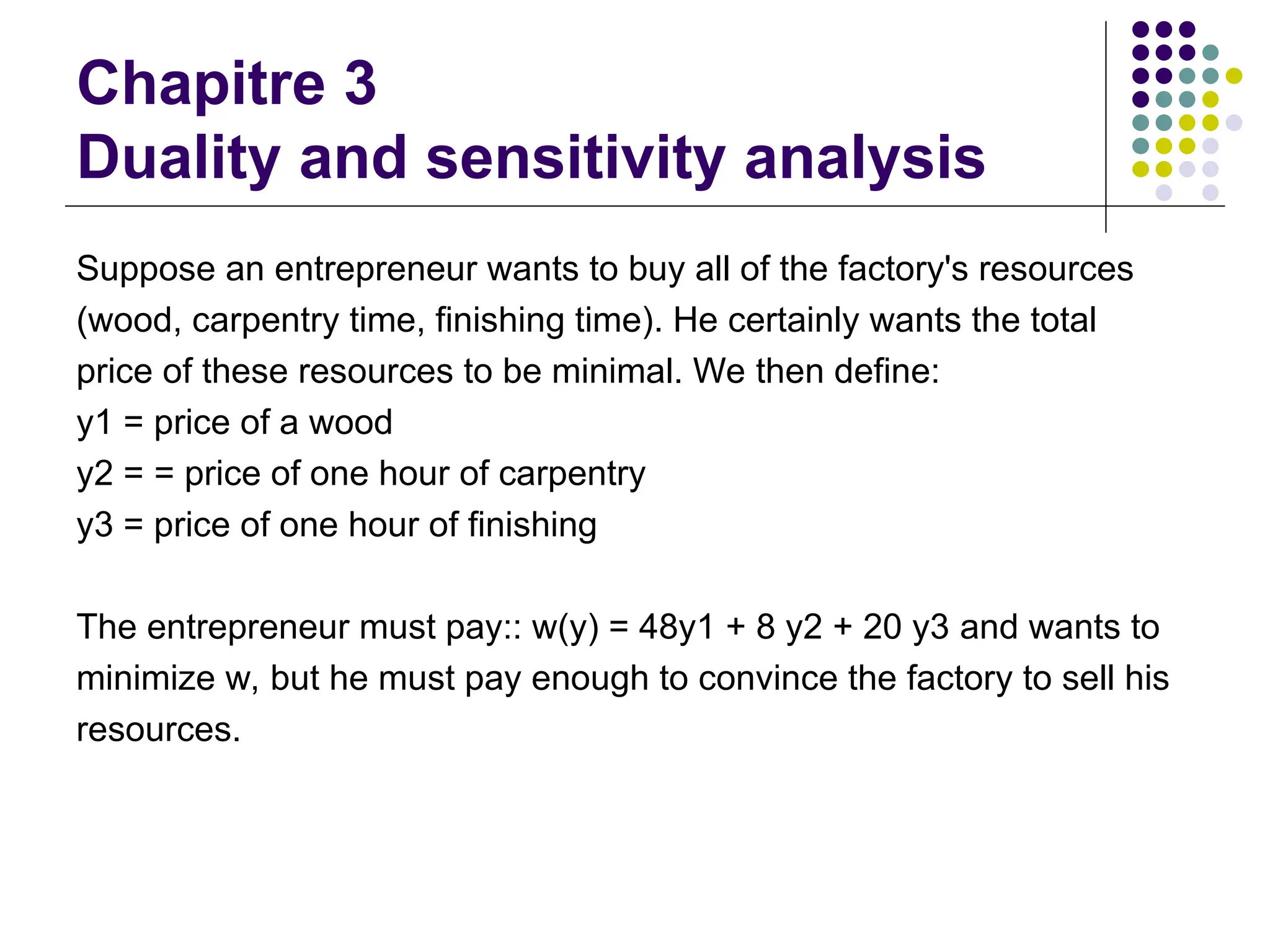 chapitre 3 Duality and sensitivity analysis.ppt