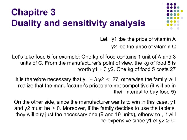 Chapitre 3 Duality And Sensitivity Analysisppt