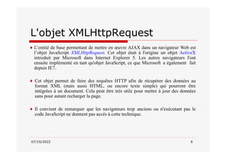 cours web developpement statique AJAX 2024 | PPT