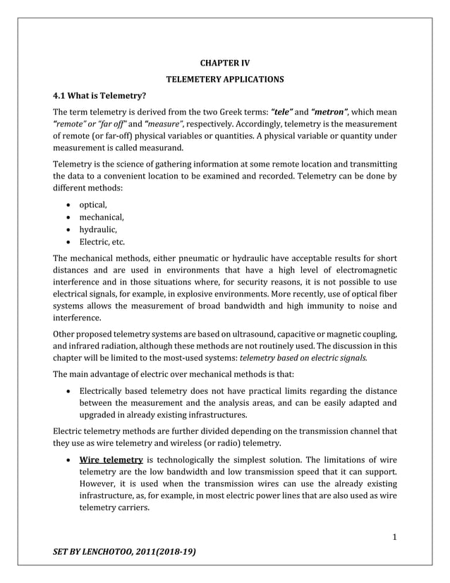 Chap 4 telemetry | PDF | Computer Networking | Computing