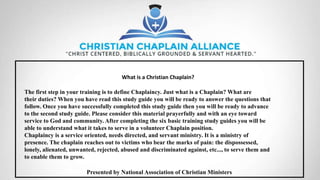 Chaplain certifcation 2 | PPT
