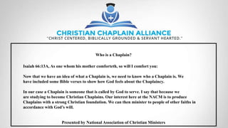 Chaplain certifcation 3 | PPTX | Christianity | Religion & Spirituality