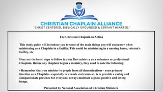 Chaplain certifcation 4 | PPTX | Christianity | Religion & Spirituality