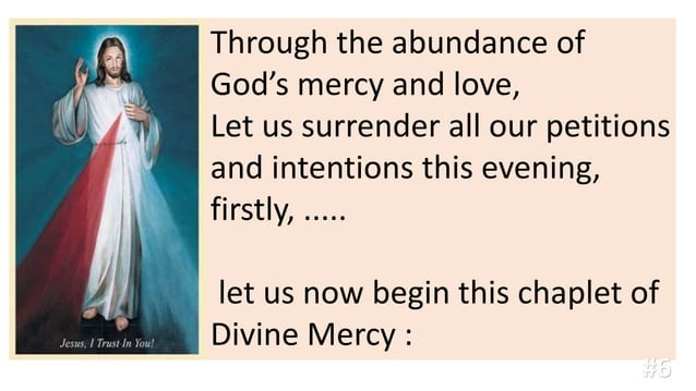 The Chaplet of Divine Mercy Prayer..pptx | Christianity | Religion ...
