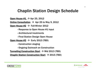 Chaplin Station: Preliminary Design Consultation | PPT