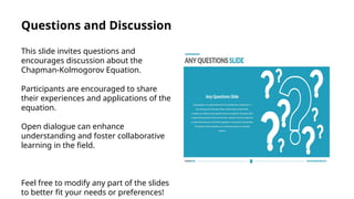 Chapman- Kolmogrov Equation In Computer Oriented Statistical ...