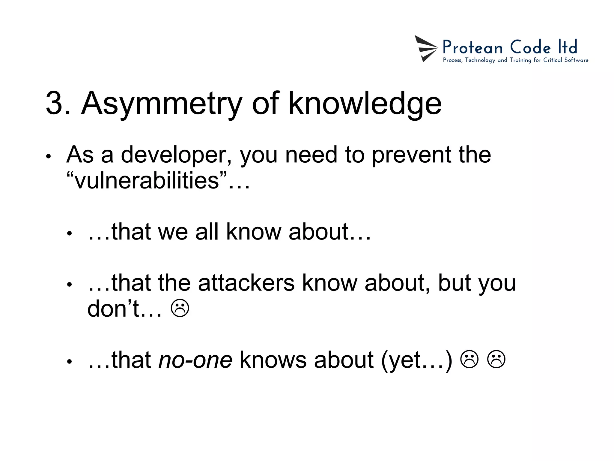 HIS 2015: Roderick Chapman - Murphy Vs Satan Why programming secure ...