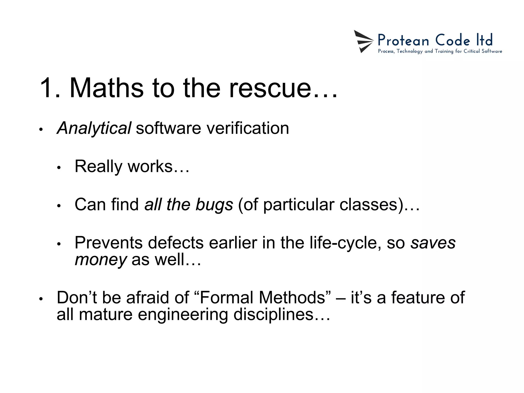 HIS 2015: Roderick Chapman - Murphy Vs Satan Why programming secure ...