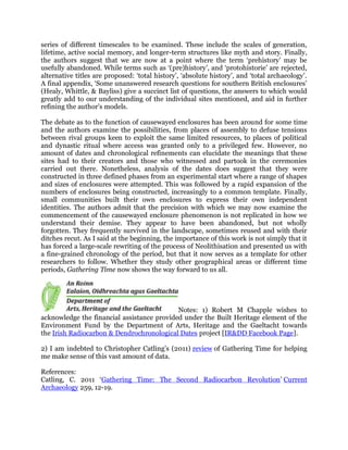 Review: Gathering Time: Dating the Early Neolithic Enclosures of ...