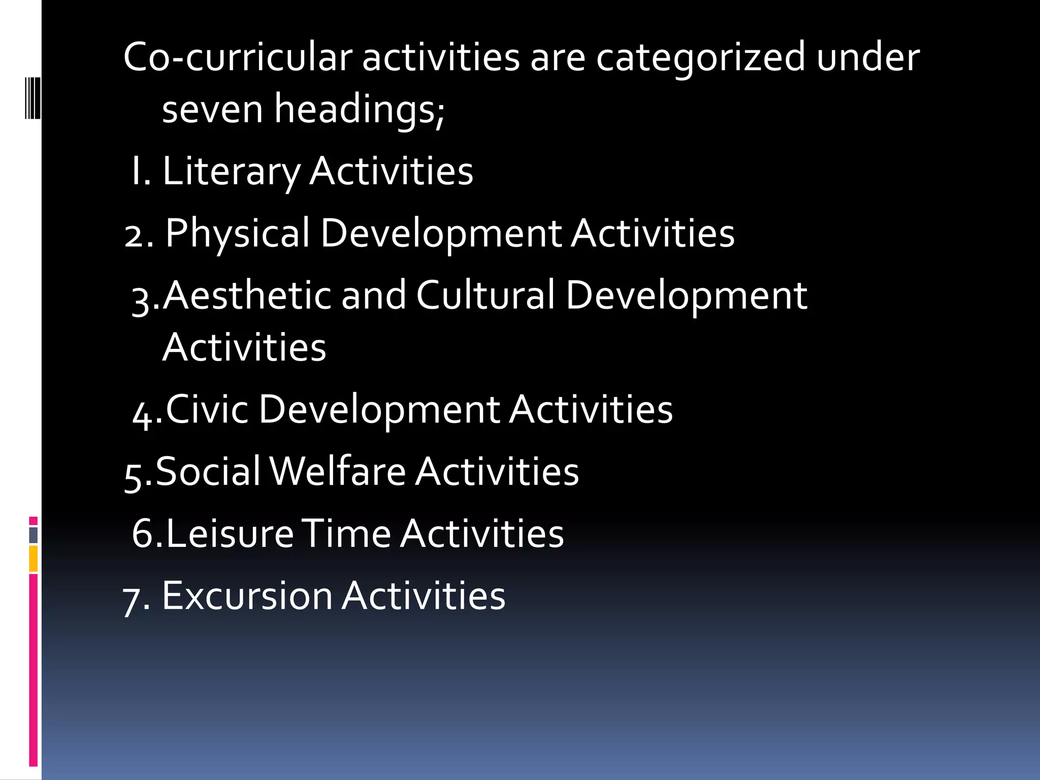 Co-Curricular Activities as Laboratory of Learning | PPTX