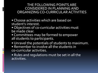 Co-Curricular Activities as Laboratory of Learning | PPTX