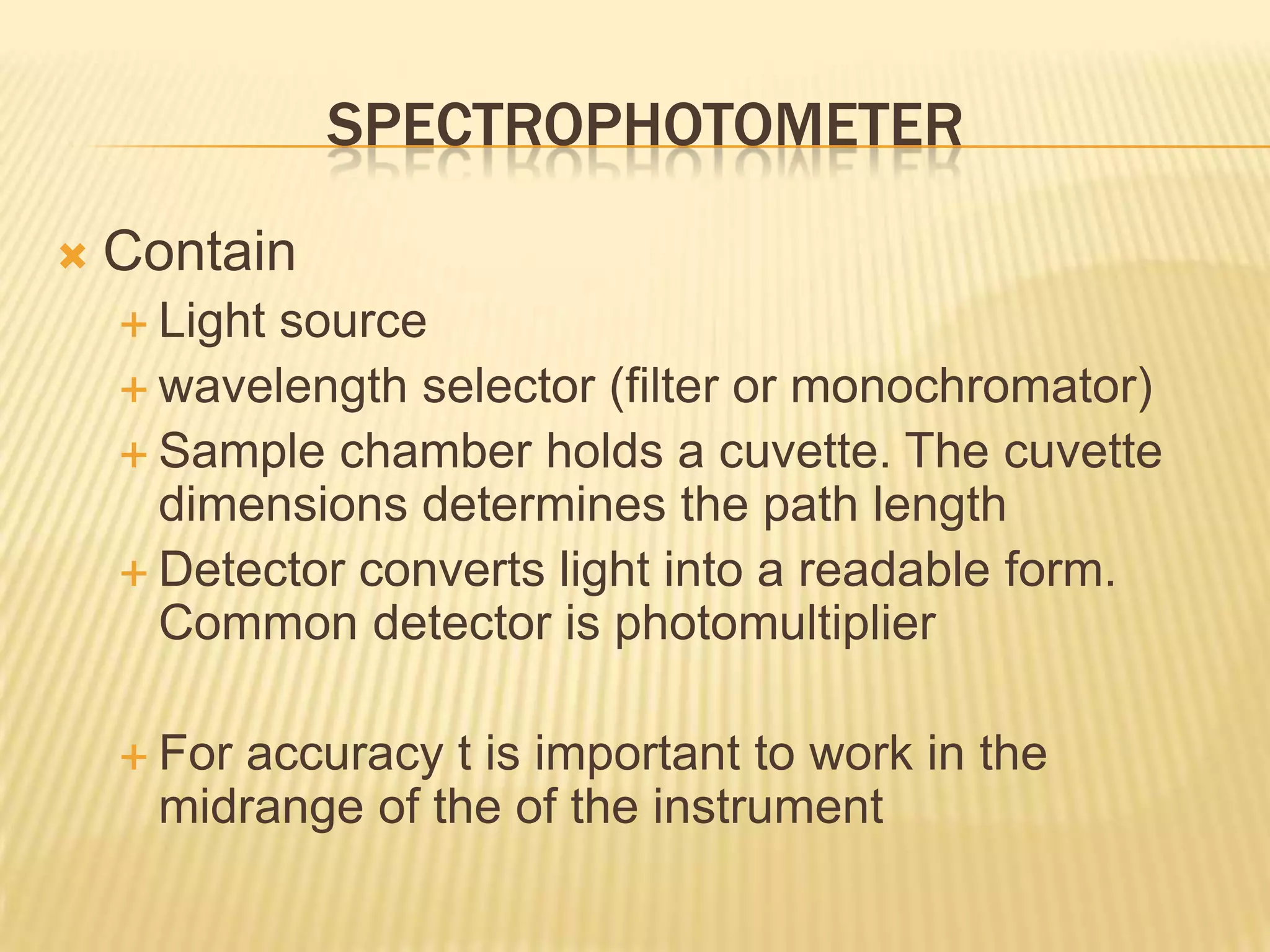 Chaprter 23 spectrophotometer | PPTX
