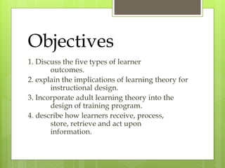 Learning and Transfer of Training Part 1 | PPTX