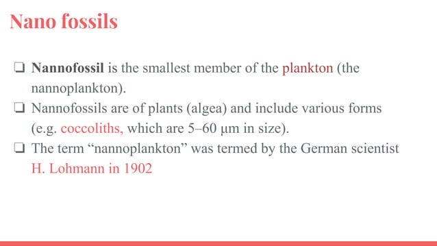 Chapt 9 Nannofossil Coccolithophores 1 Pptx