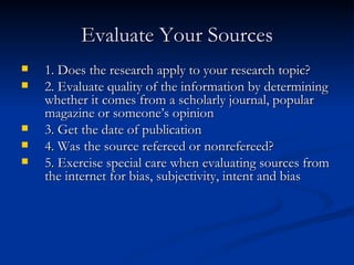 Research: Foundations of | PPT