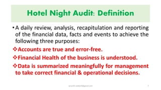 Night Audit | PPTX