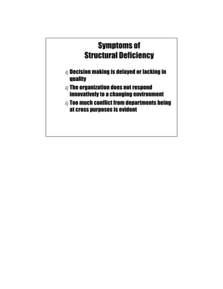 Fundamentals of organizational structure | PDF