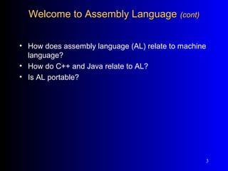 Chapt 01 Assembly Language | PPT