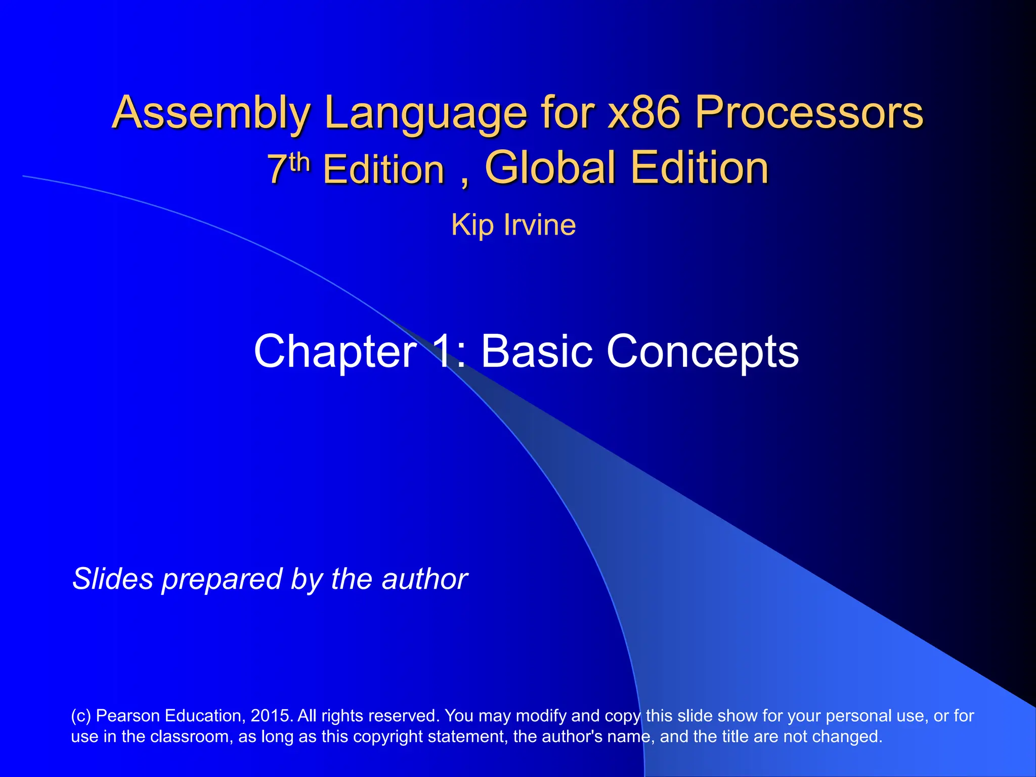 chapt_01Assembly_Language by Irvine_7_edition.ppt | Programming Languages | Computing