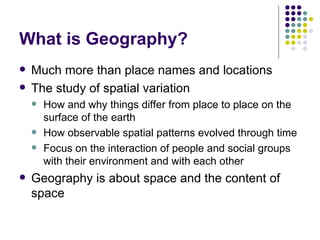 GEOG101 Chapter 1 Lecture | PPT