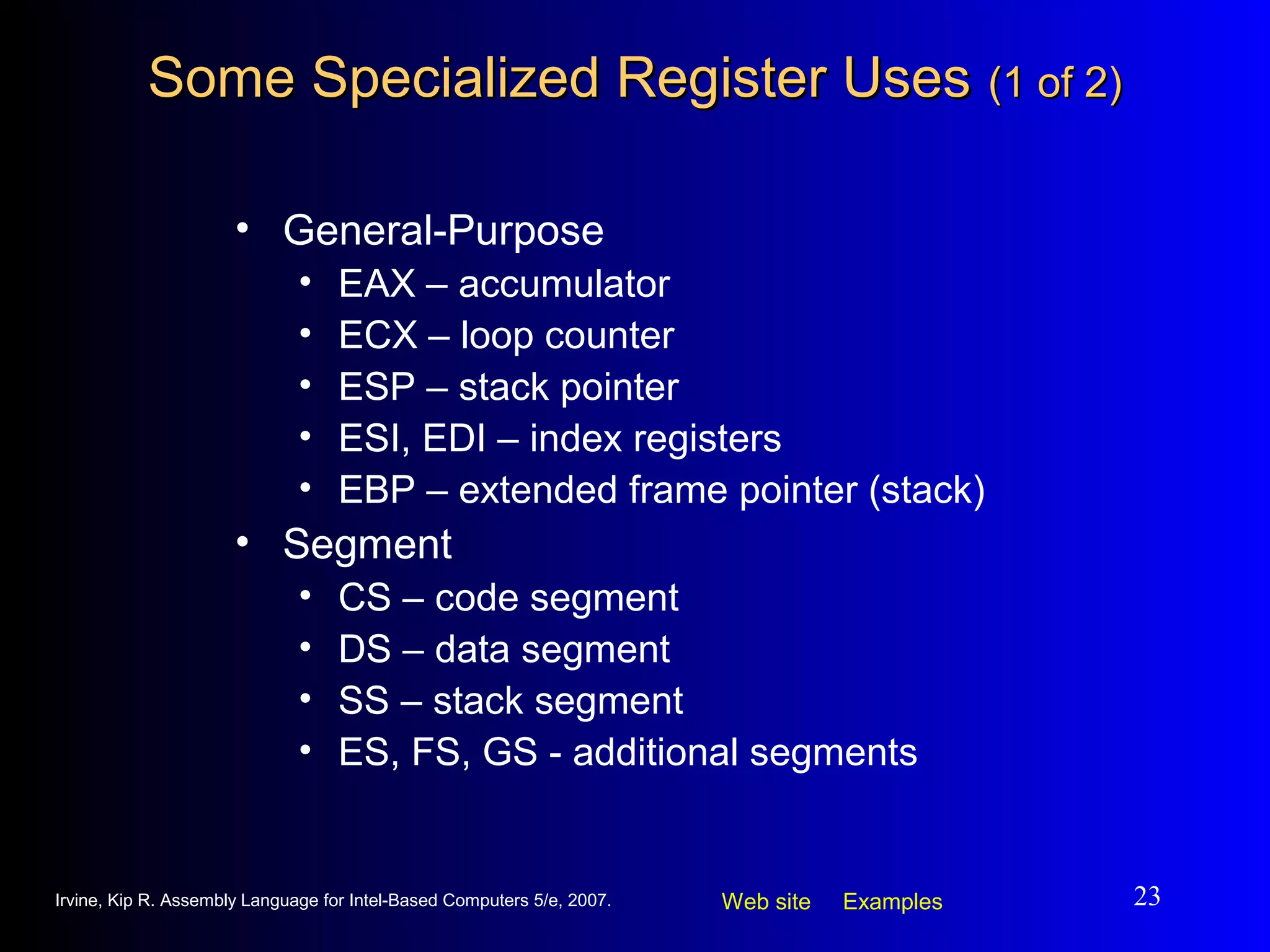 Chapt 02 ia-32 processer architecture | PPT