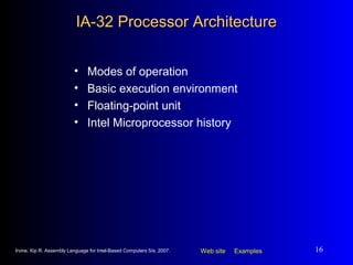 Chapt 02 ia-32 processer architecture | PPT