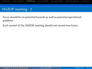 Risk assessment and management with -hazop | PDF