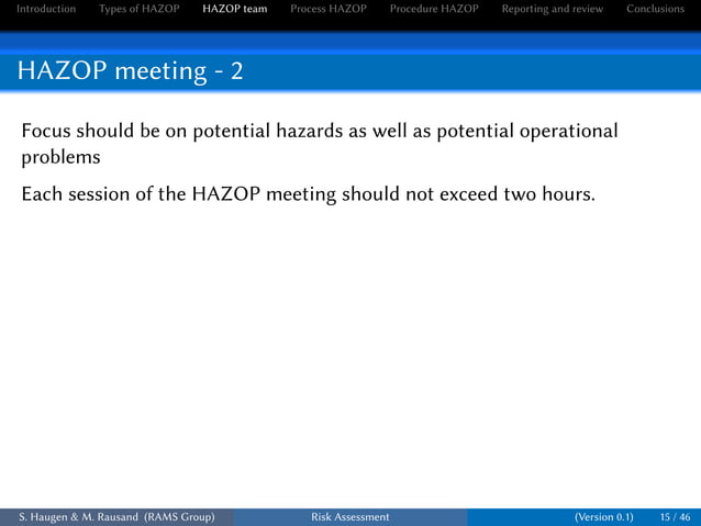 Risk assessment and management with -hazop | PPT