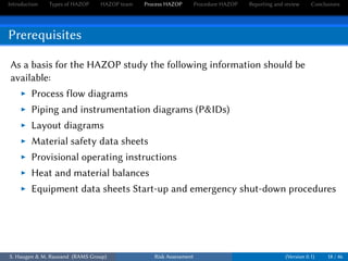 Risk assessment and management with -hazop | PDF
