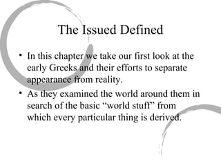Philosophy 100: Roots of Wisdom: Chapter 1 | PPT