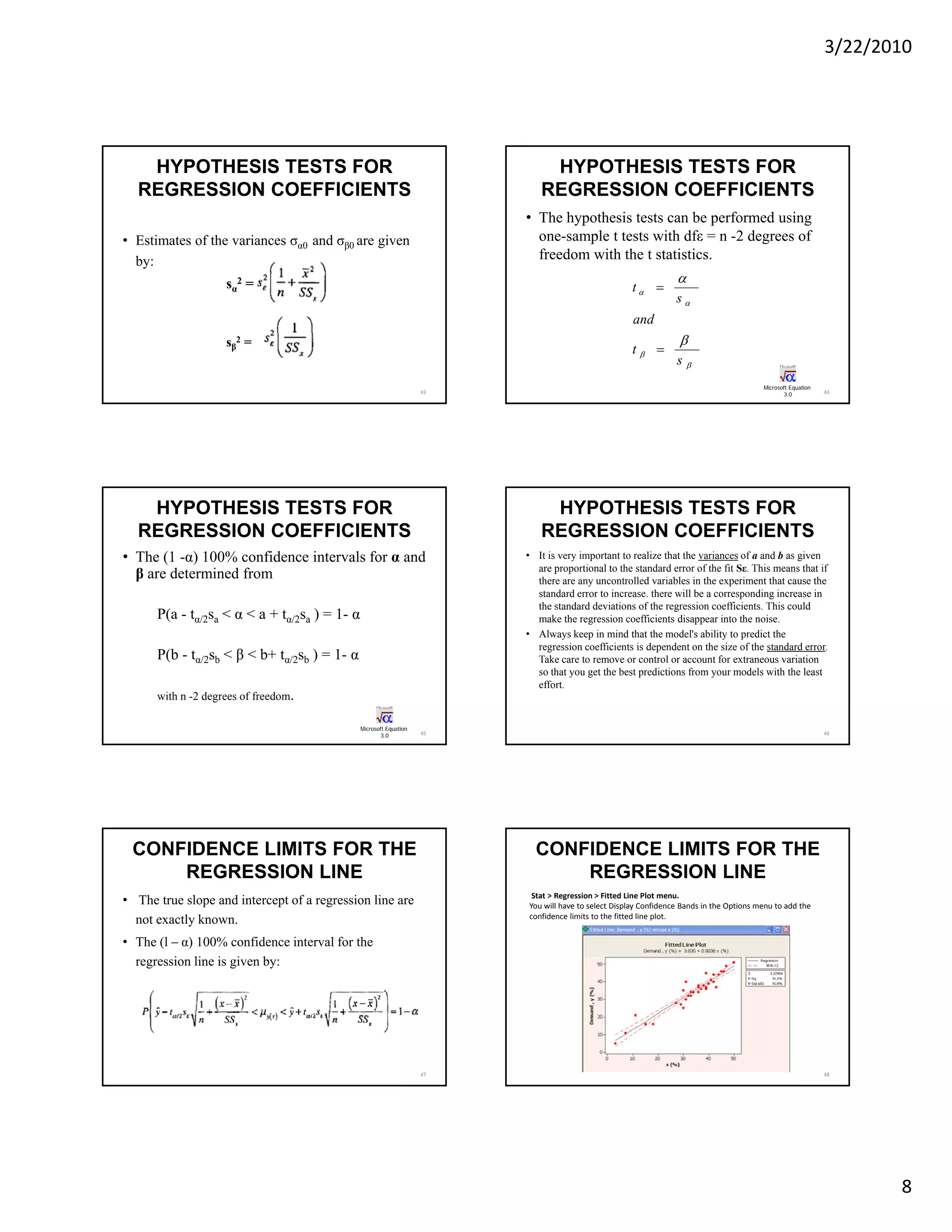Chapt 11 & 12 linear & multiple regression minitab | PDF