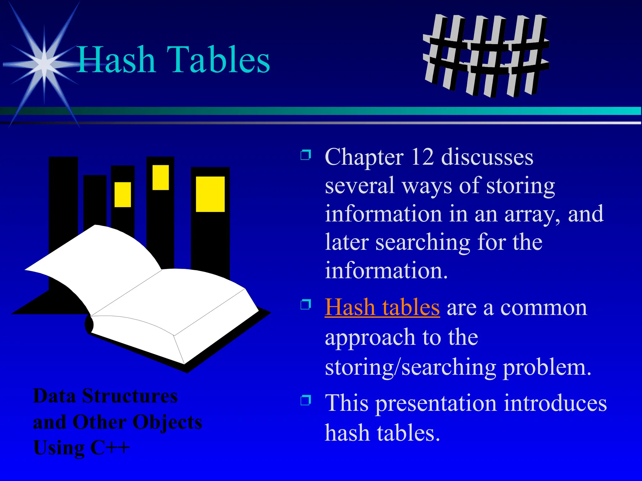 Hashtables for advanced algorithms engineering | PPT