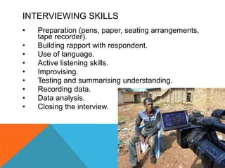 670-11 Urban Research interviewing | PPT