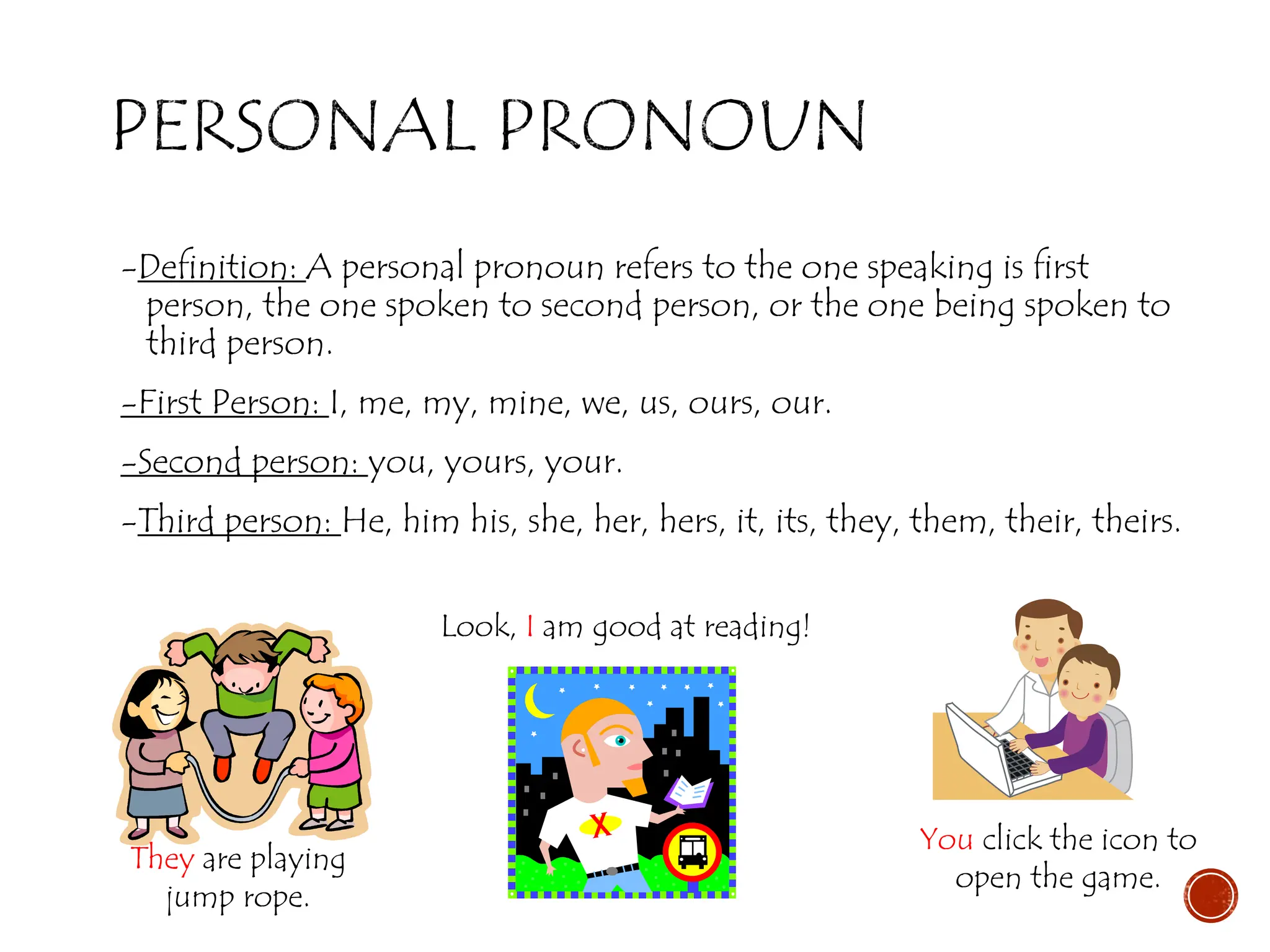 Part of Speech, noun, adjective, pronoun | PPT