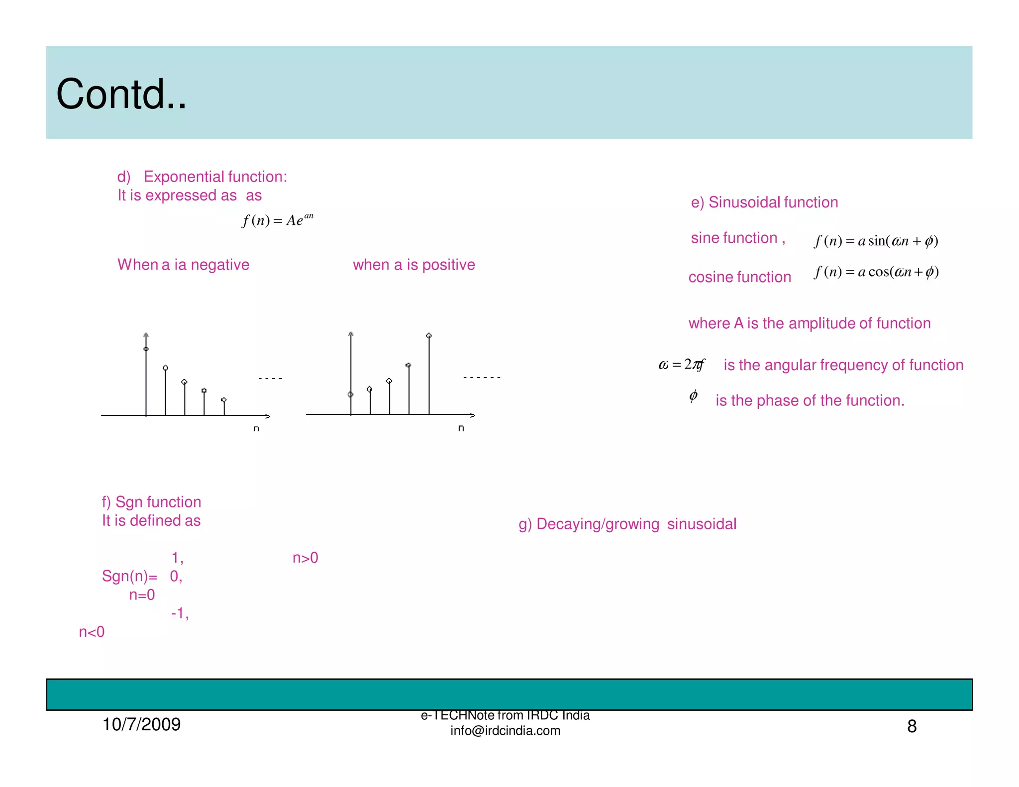 Digital Signal Processing Tutorial:Chapt 1 signal and systems | PPT