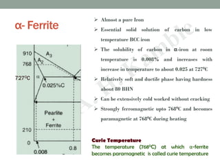 Iron Iron carbide equilibrium diagram | PDF