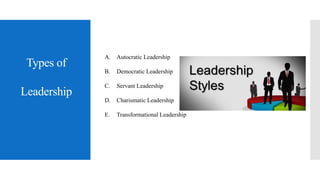 Leadership Style and Theories or Approaches | PPTX